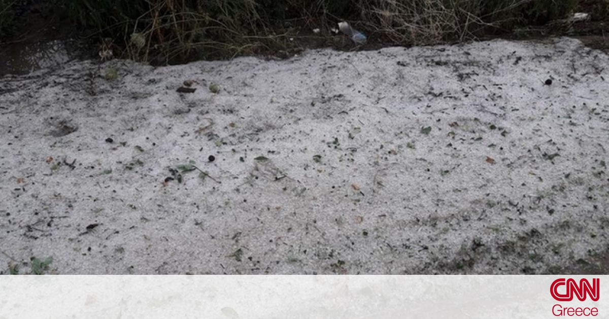 Ισχυρή χαλαζόπτωση και κατολισθήσεις στην Χαλανδρίτσα Αχαΐας - CNN.gr