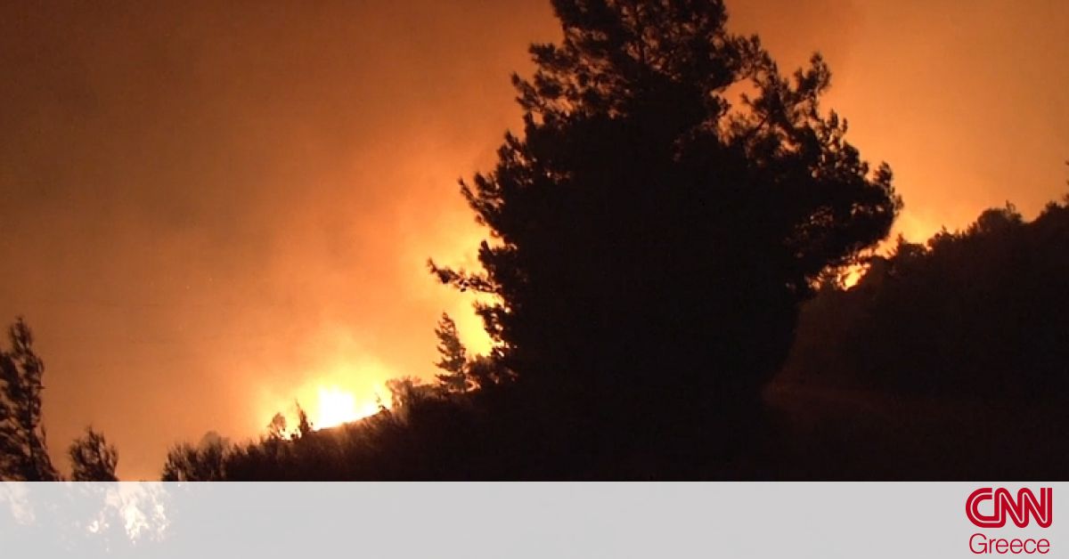 Υπό μερικό έλεγχο η πυρκαγιά στην Κάρυστο - CNN.gr