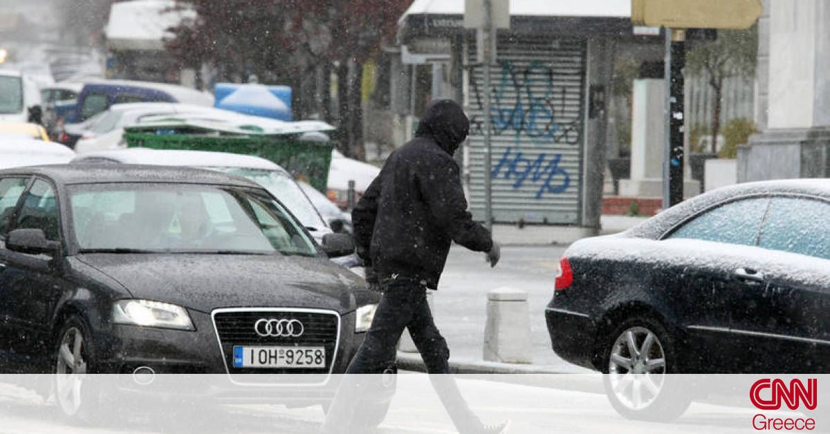 Έπεσαν τα πρώτα χιόνια στη Θεσσαλονίκη - CNN.gr