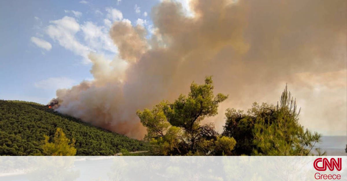 Μεγάλη πυρκαγιά στη Σκόπελο - CNN.gr