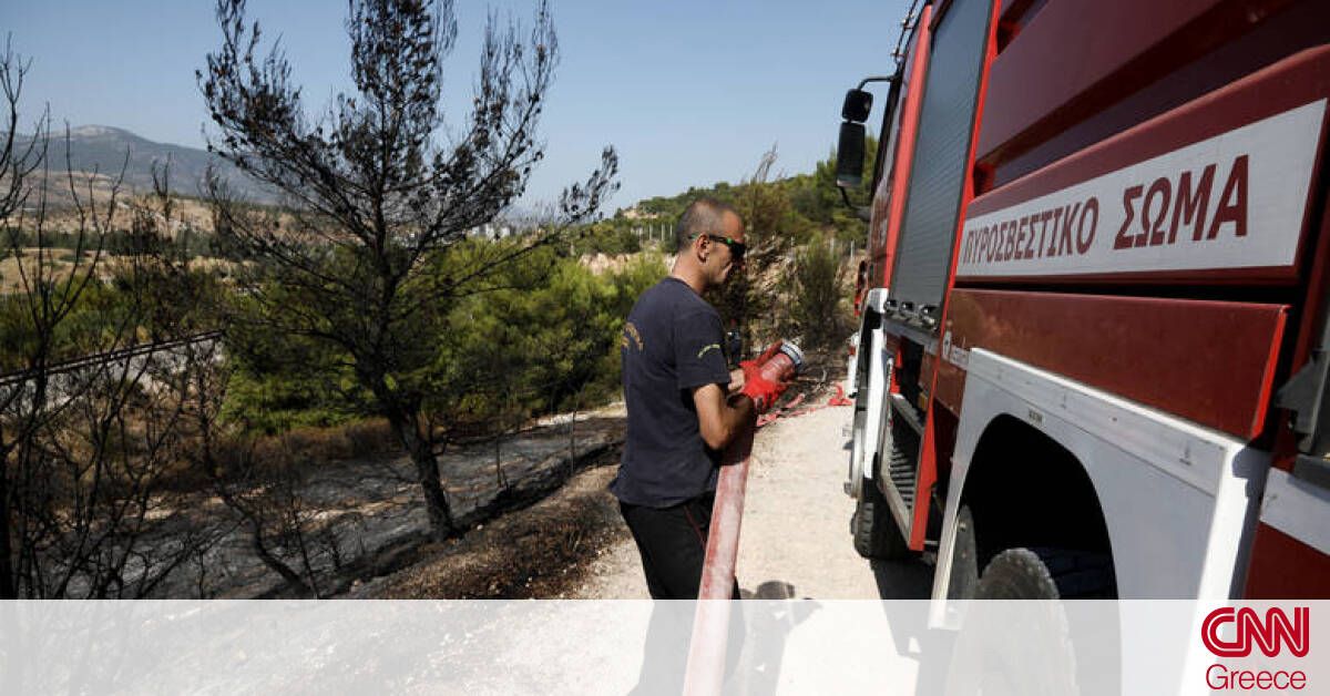 Φωτιά στον Πυργετό Λάρισας - CNN.gr