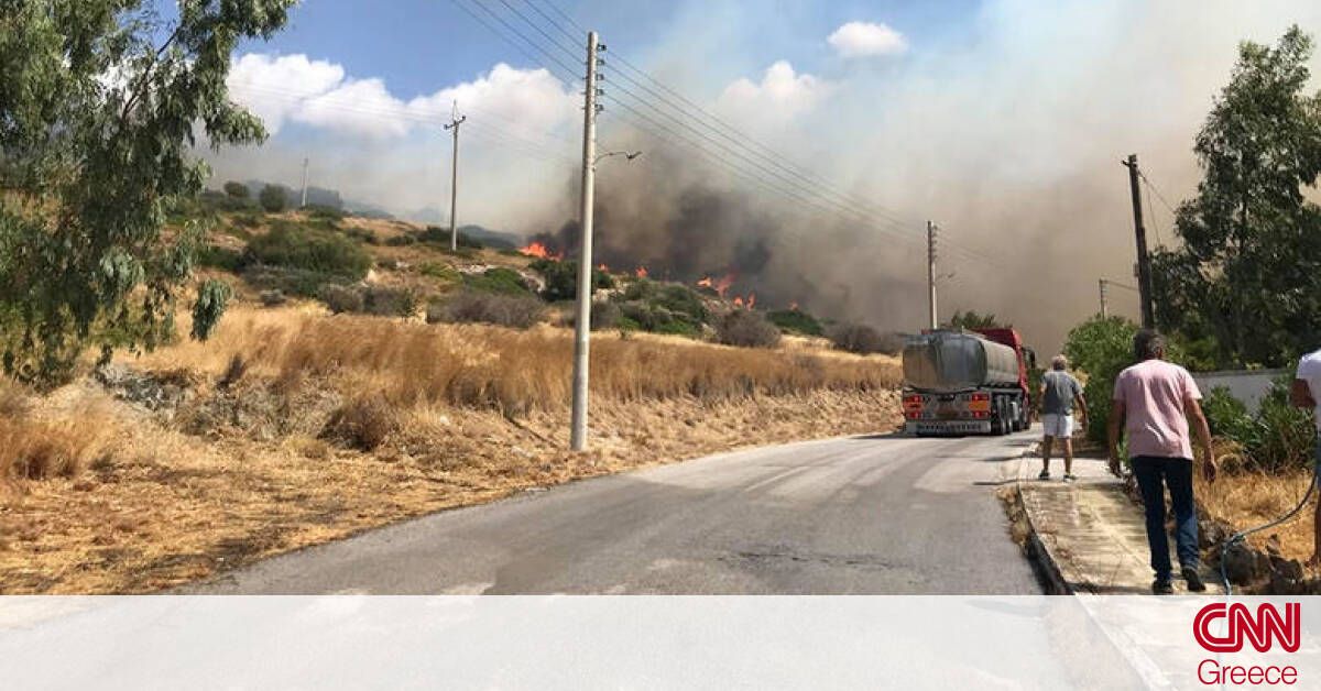 Φωτιά Λαγονήσι: Οι πρώτες εικόνες από το σημείο - CNN.gr