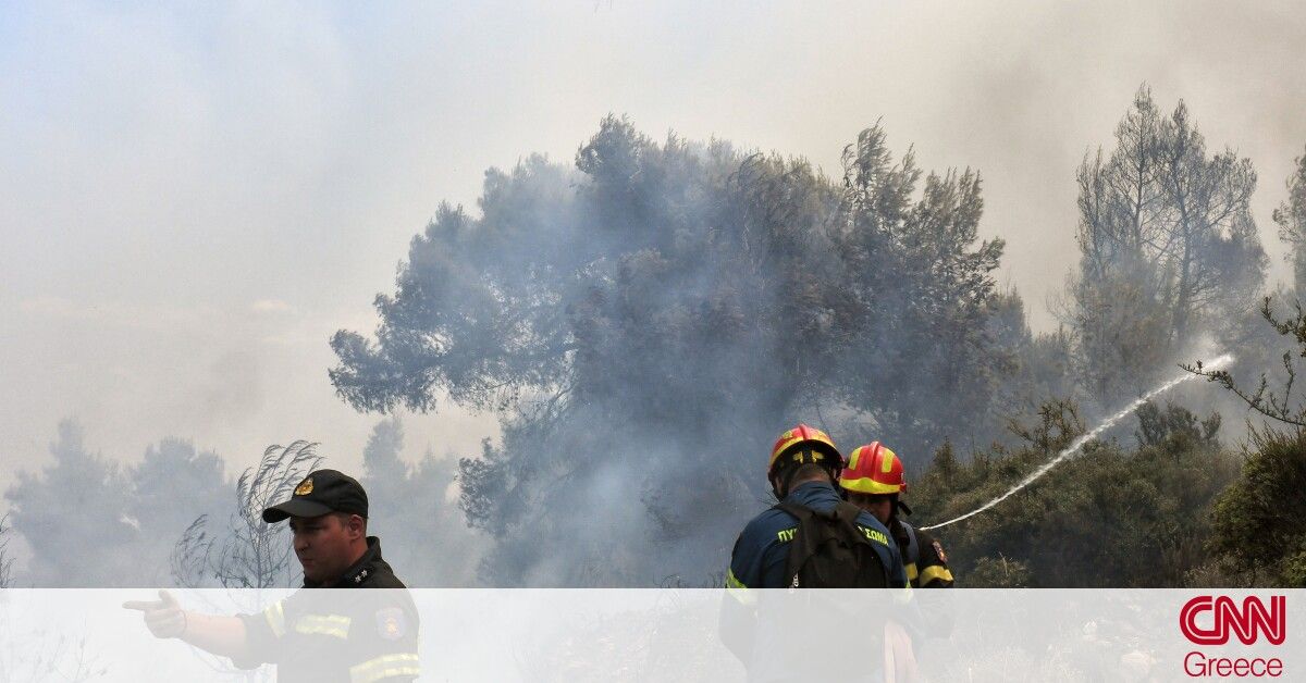 Φωτιά στην Ανατολική Μάνη - CNN.gr