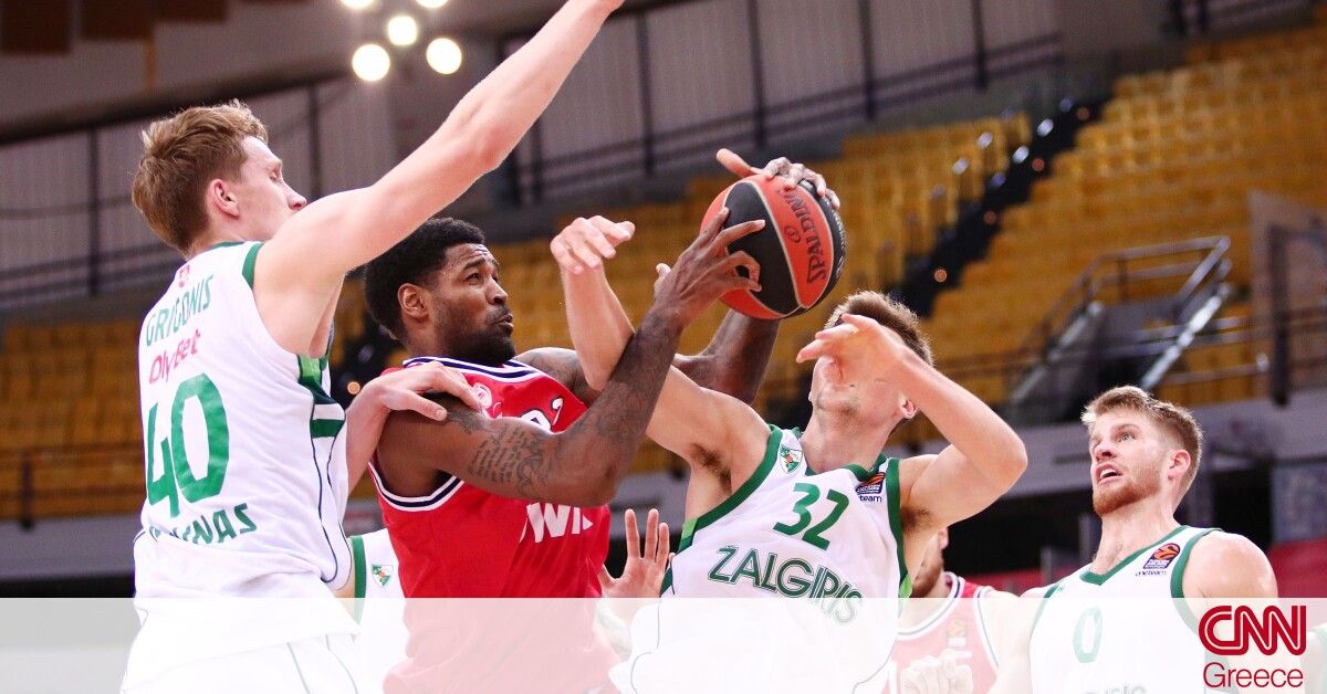 Ολυμπιακός - Ζαλγκίρις Κάουνας 67-68: Πρεμιέρα με το αριστερό - CNN.gr