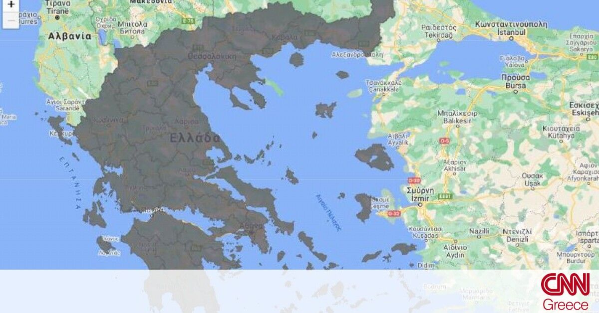 Όλα γκρι: Αυτός είναι ο νέος υγειονομικός χάρτης της Ελλάδας - CNN.gr