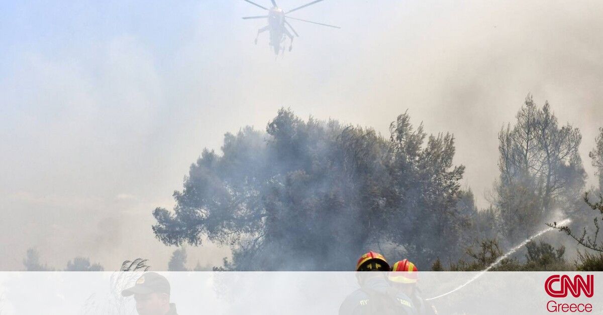 Φωτιά στην Εύβοια: Απειλεί κατοικημένη περιοχή - CNN.gr