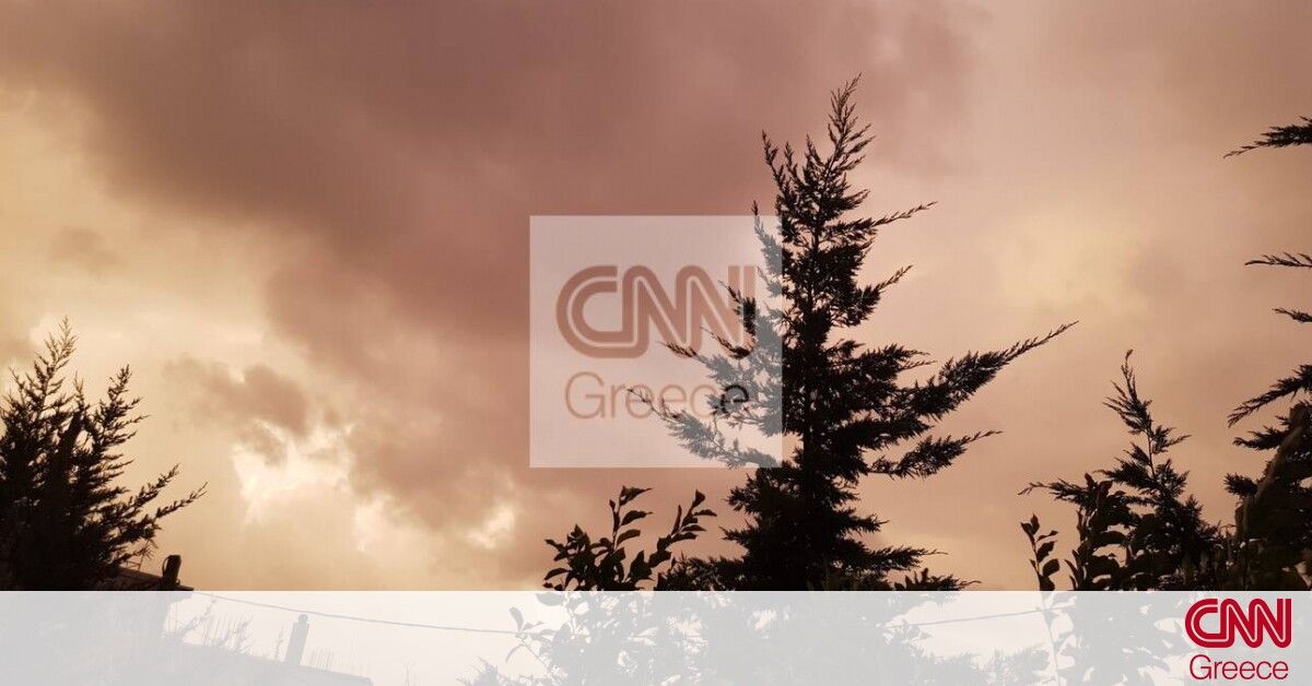 Σφοδρή καταιγίδα και... κόκκινος ουρανός στην Αττική - Η κακοκαιρία ...