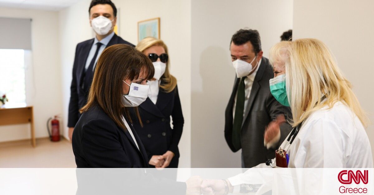 Η Κατερίνα Σακελλαροπούλου στα εγκαίνια της νέας πτέρυγας του Κέντρου ...