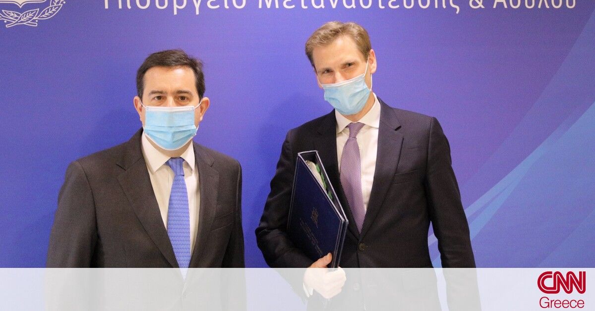 Μηταράκης: Συνάντηση με τον υφυπουργό Μετανάστευσης του Ηνωμένου ...