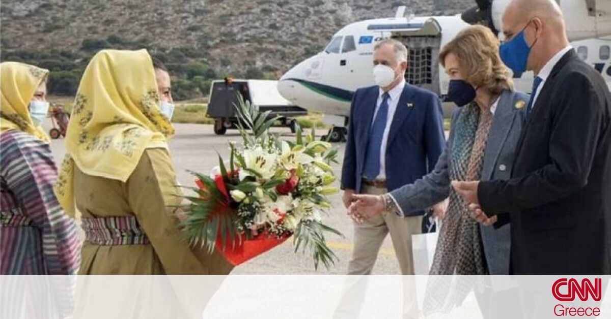 Στους Λειψούς, μετά την Λέρο, η Βασίλισσα της Ισπανίας, Σοφία - CNN.gr