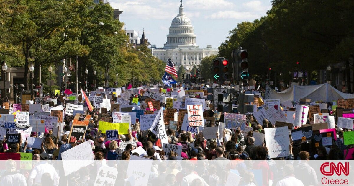ΗΠΑ: Χιλιάδες διαδηλωτές στους δρόμους υπέρ της άμβλωσης - CNN.gr