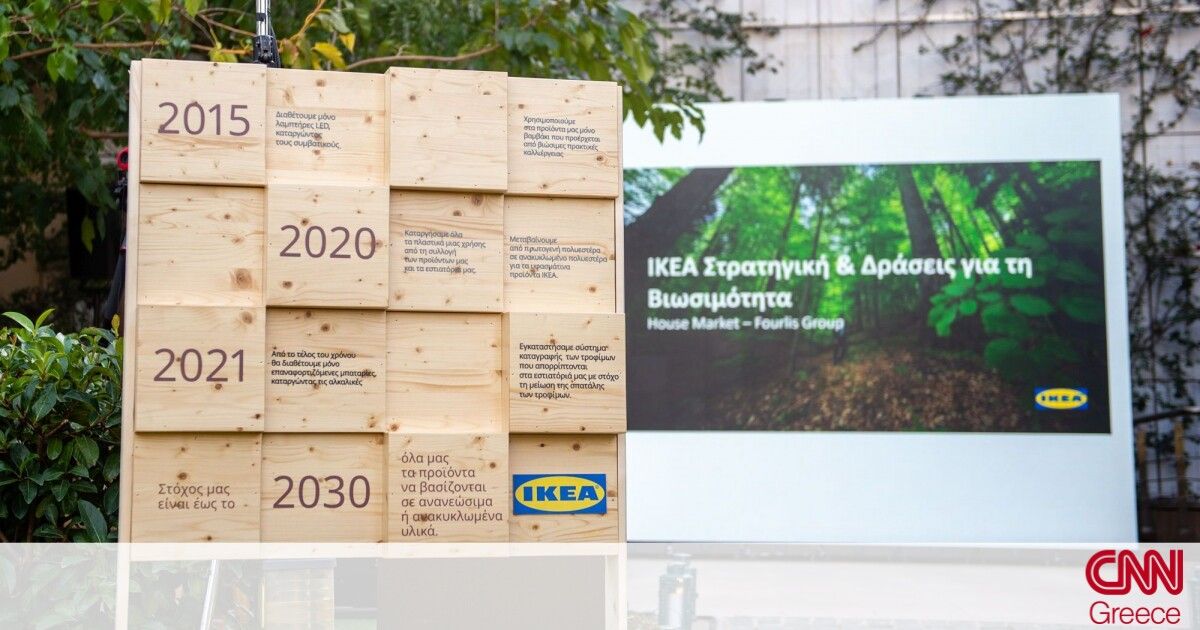Η ΙΚΕΑ, εταιρεία του Ομίλου FOURLIS, προωθεί τη βιωσιμότητα για μια καλύτερη καθημερινή ζωή - CNN.gr