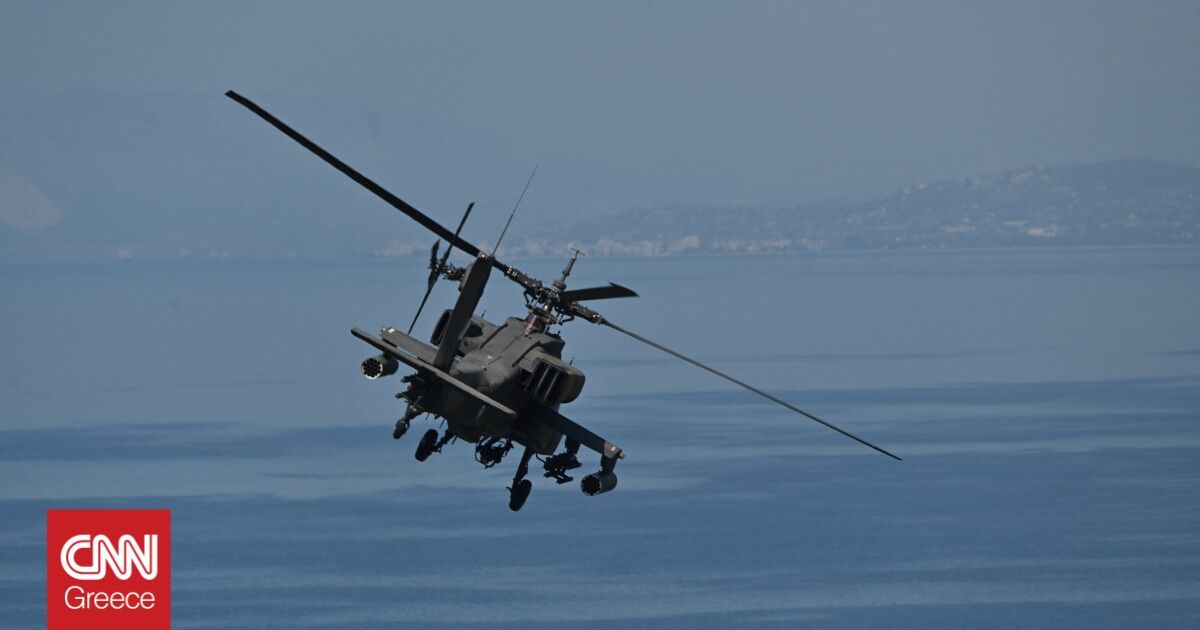 Ελικόπτερο Apache παρουσίασε μηχανική βλάβη – Πραγματοποίησε ...