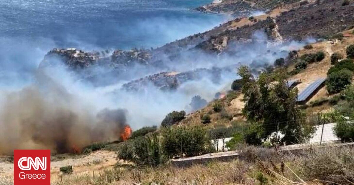 Πυρκαγιά στο Ρέθυμνο: Ισχυροί άνεμοι στην περιοχή - Μεγάλη κινητοποίηση ...