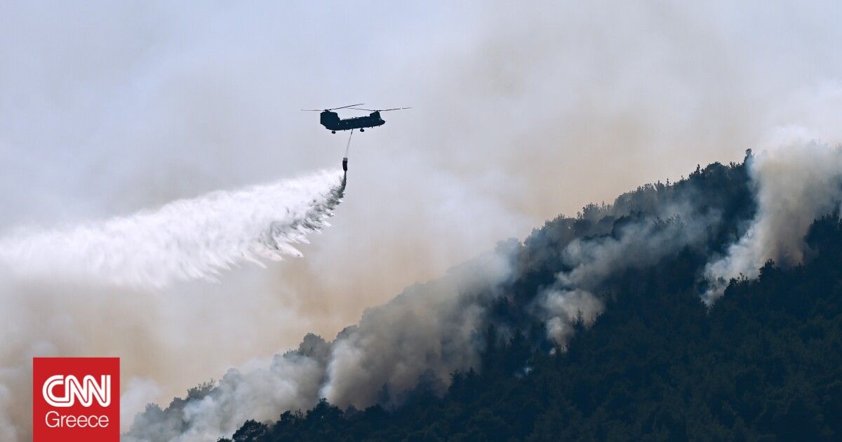 Κέρκυρα: Πυρκαγιά σε δασική έκταση στη Λευκίμμη - Επιχειρούν επίγειες ...