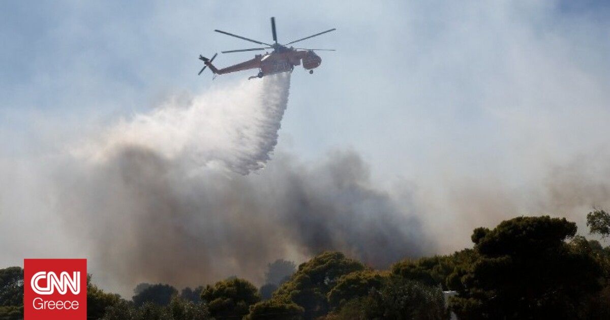 Φωτιά σε αγροτοδασική περιοχή στο Ηράκλειο - Επιχειρούν επίγειες και ...