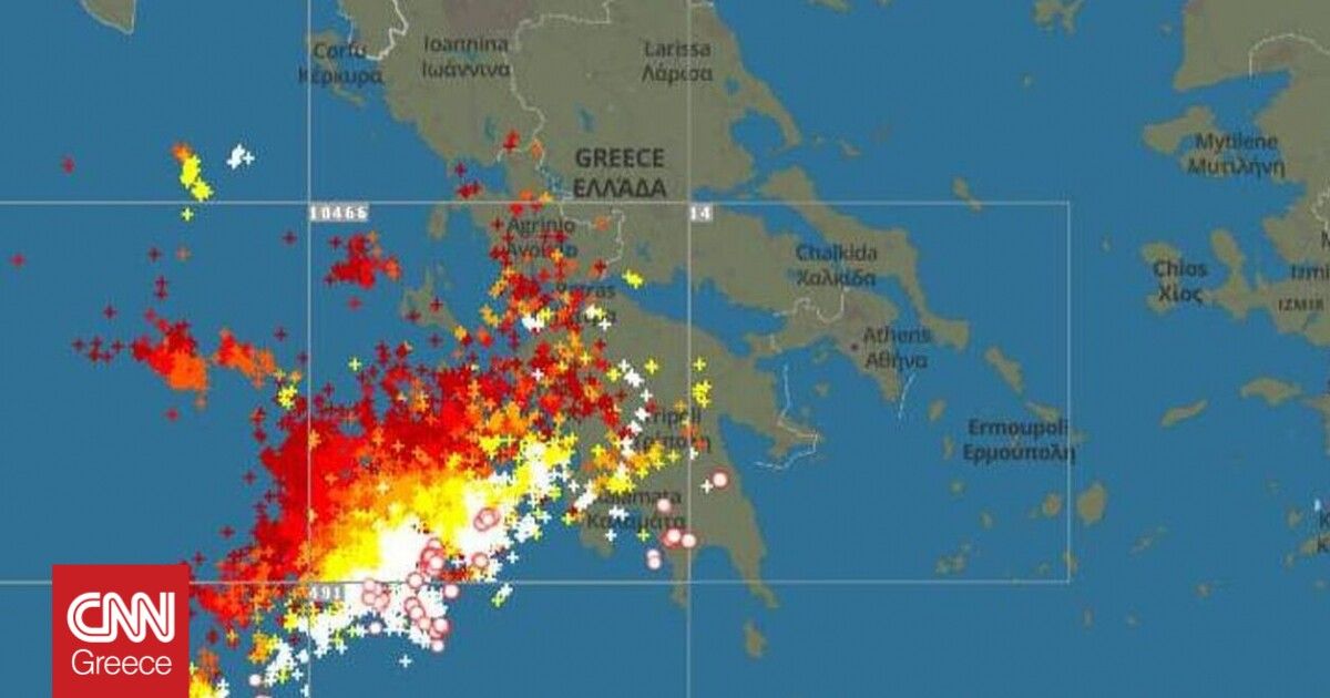 Η κακοκαιρία «χτυπά» τη Δυτική Ελλάδα - Δέιτε live την πορεία της ...