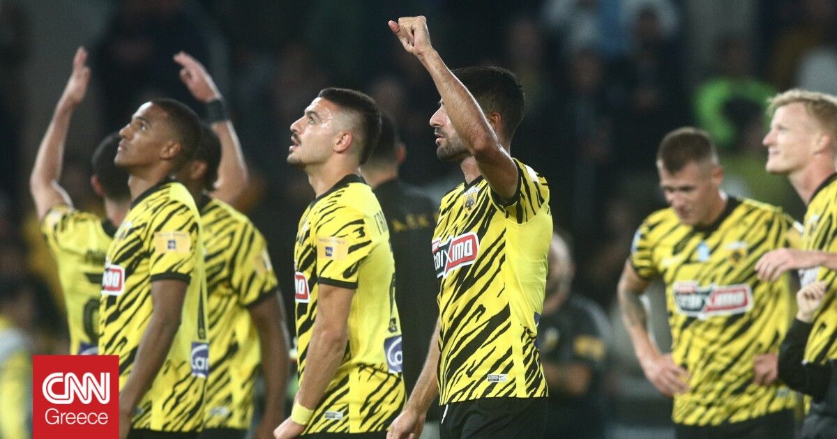 AEK-ΠΑΟΚ 2-0: Εμφατική νίκη στο πρώτο ντέρμπι στην OPAP Arena - CNN.gr