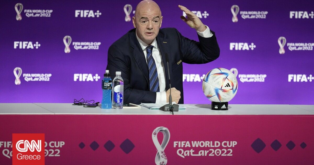 Μουντιάλ 2022: Ο πρόεδρος της FIFA Τζιάνι Ινφαντίνο κατηγορεί τη Δύση ...
