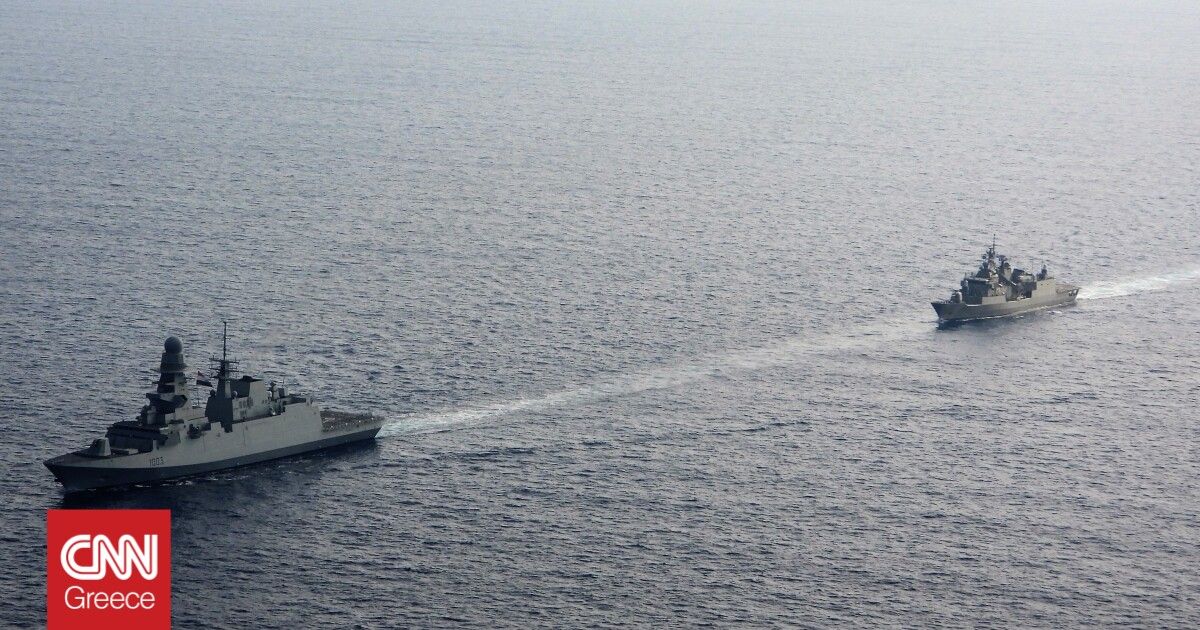 Εντυπωσιακές εικόνες από την συνεκπαίδευση της φρεγάτας «Σαλαμίς» με ...