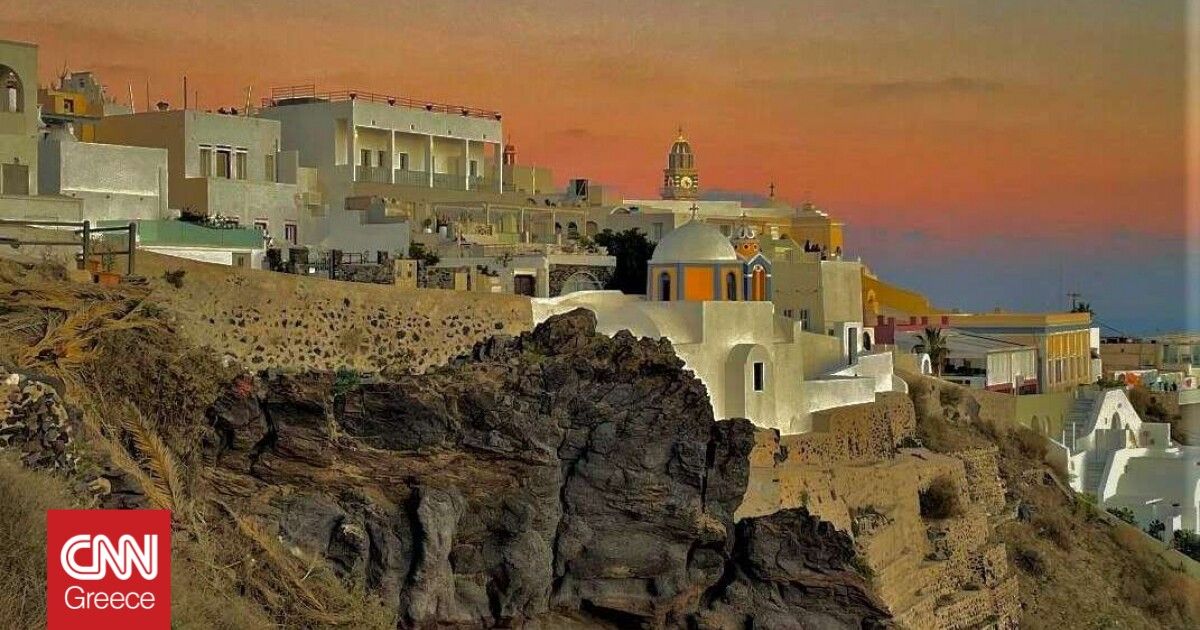 Σαντορίνη: Tο ηλιοβασίλεμα από το εκκλησάκι του Αγίου Στυλιανού στην ...