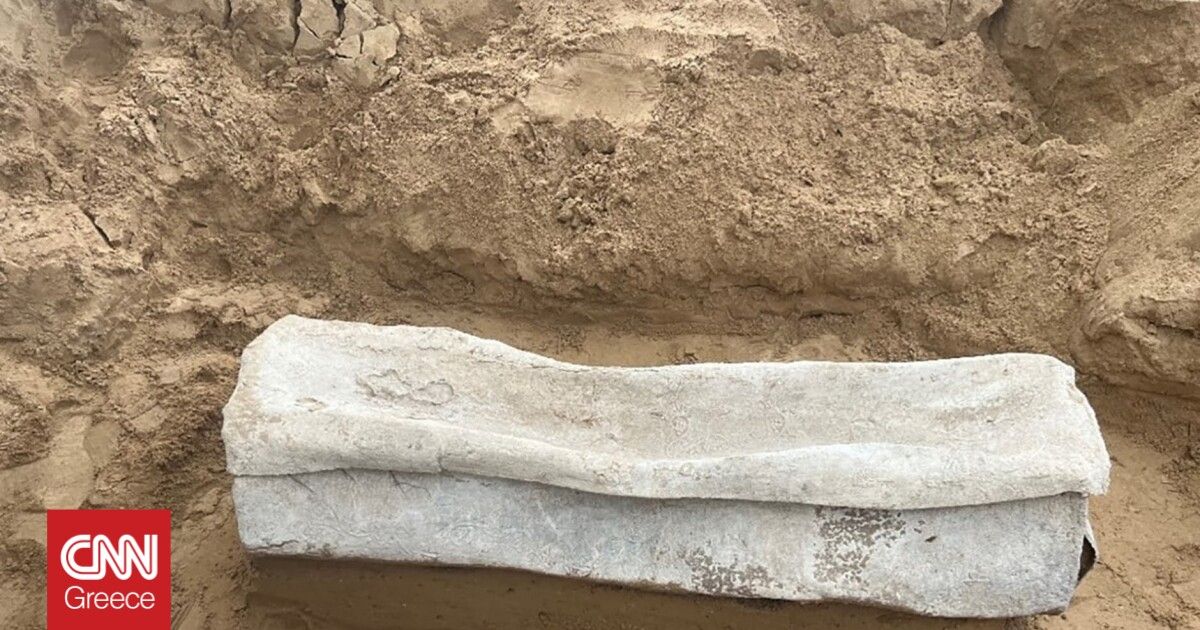 Γάζα: Ανακαλύφθηκε σαρκοφάγος της ρωμαϊκής εποχής - CNN.gr