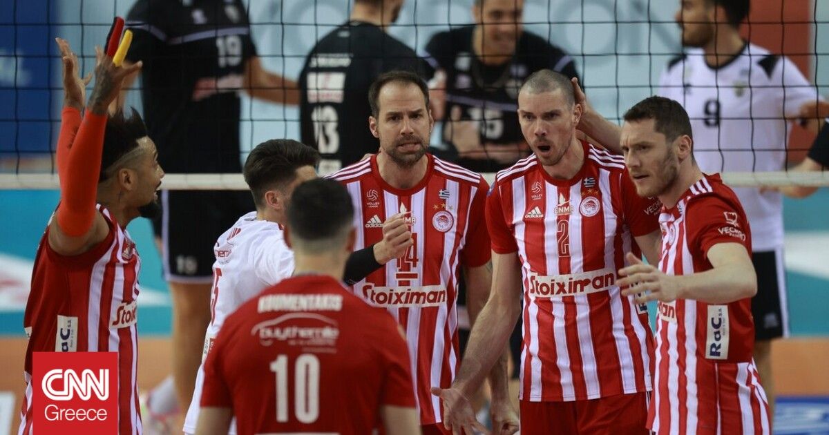 Volley League: Πρωταθλητής Ελλάδας ο Ολυμπιακός με 3-0 σετ τον ΠΑΟΚ ...