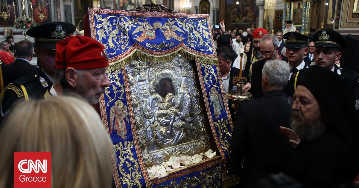 Στη Μητρόπολη Αθηνών η ιερή εικόνα της Παναγίας «Άξιον Εστί» - CNN.gr