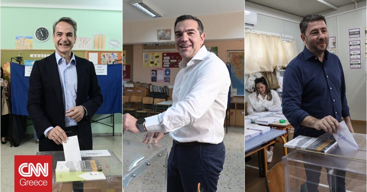 Εκλογές 2023: Ψήφισαν οι πολιτικοί αρχηγοί - Τα μηνύματα από την κάλπη ...
