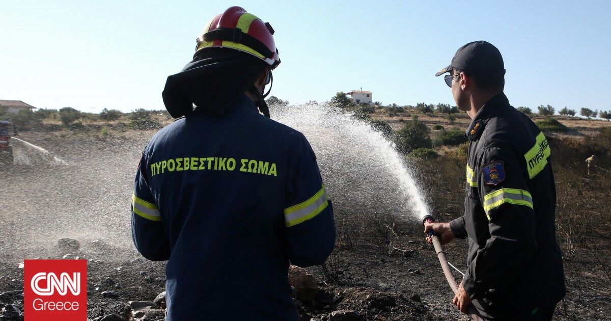 Οριοθετήθηκε η πυρκαγιά σε δασική έκταση στο Μαρκόπουλο Ωρωπού - CNN.gr