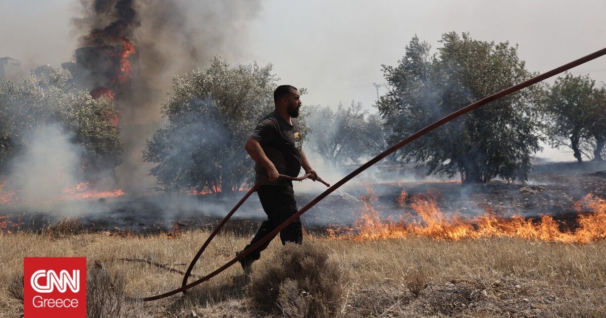 Κάτοικος Λαγονησίου: Αν περάσει η φωτιά την Καλυβίων θα ζήσουμε δεύτερο ...