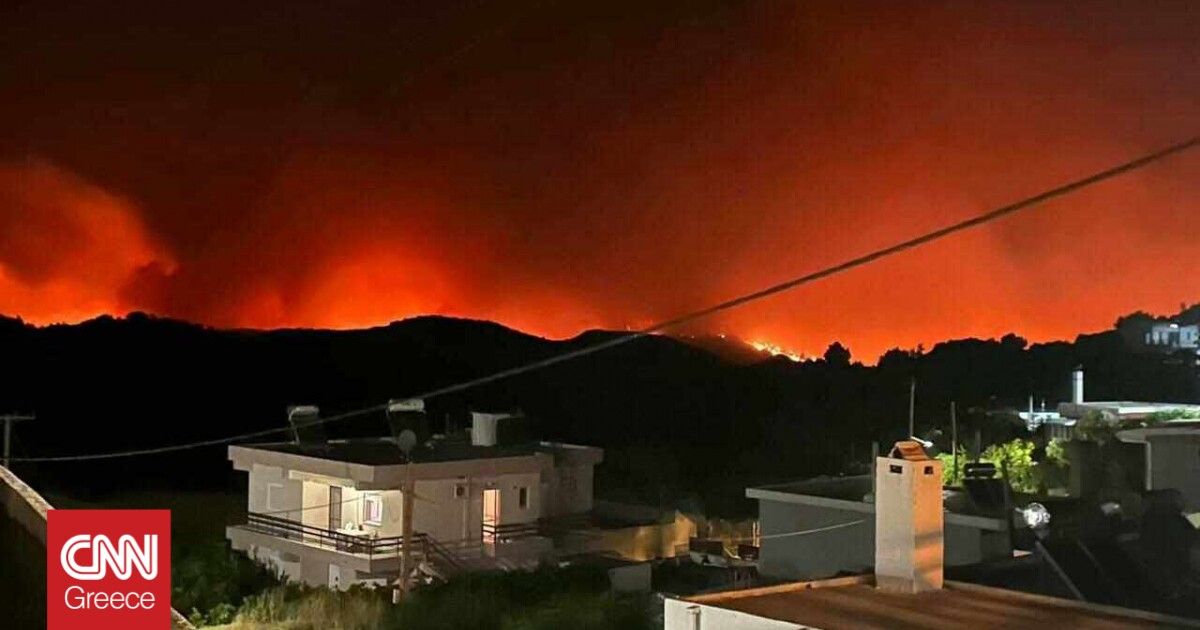 Πυρκαγιές: Εκκενώνεται ο οικισμός Λαέρμα στη Ρόδο - CNN.gr