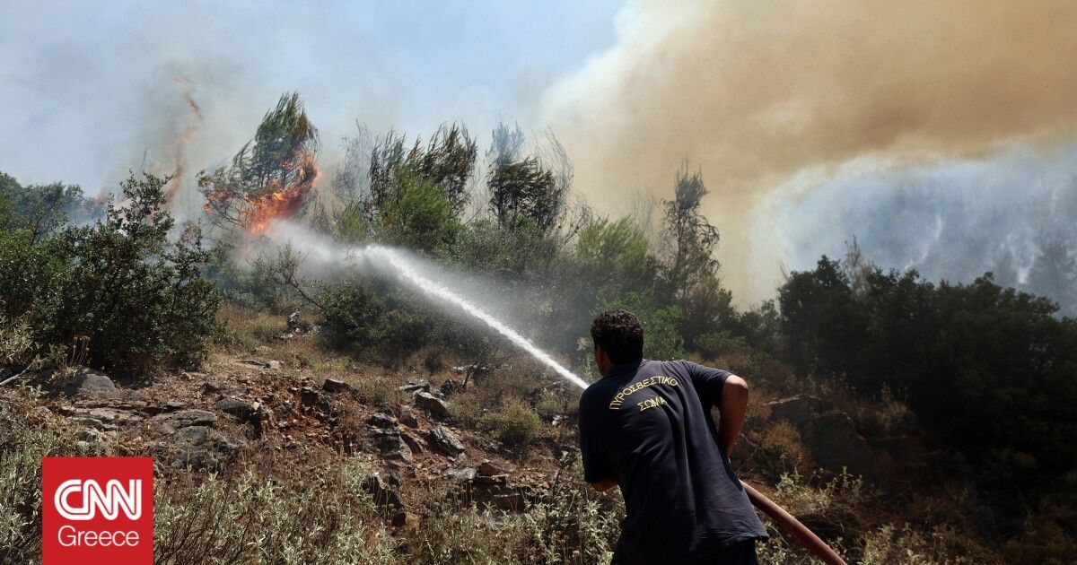 Νέα φωτιά στον Άγιο Νικόλαο Χαλκιδικής - CNN.gr