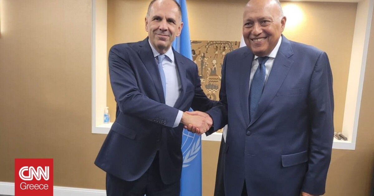 Συνάντηση Γ. Γεραπετρίτη με τον ΥΠΕΞ της Αιγύπτου Σάμεχ Σούκρι - CNN.gr