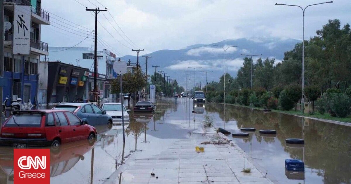 Θεσσαλία: Κλειστή η Ε.Ο Παλαμά - Βλοχού λόγω των πλημμυρών - CNN.gr