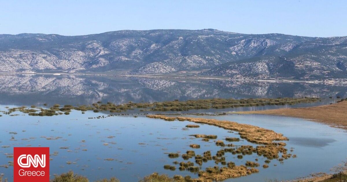 Λίμνη Κάρλα: Πόσο άλλαξε μετά τις πλημμύρες - Το «πριν» και το «μετά ...