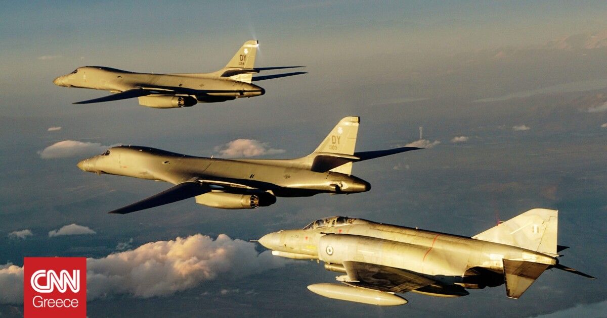 Ελληνικά F16 με Αμερικανικά βομβαρδιστικά Β-1Β συνεκπαιδεύονται στο FIR ...