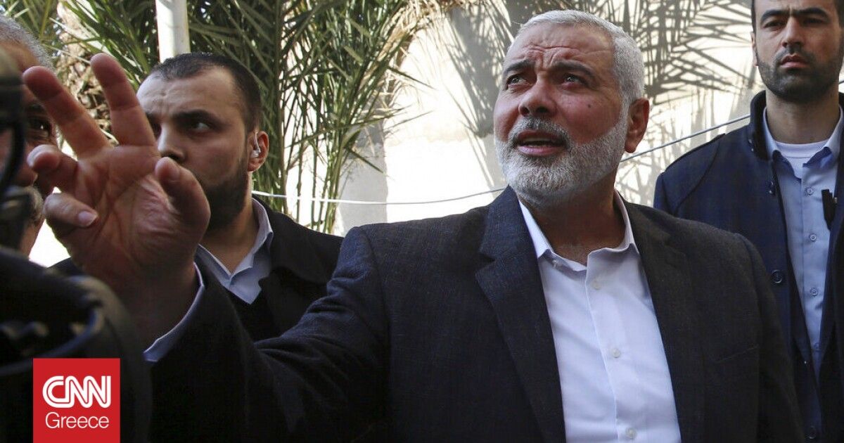 Μέση Ανατολή: Αντιπροσωπεία της Χαμάς υπό τον Χανίγε στο Κάιρο - CNN.gr