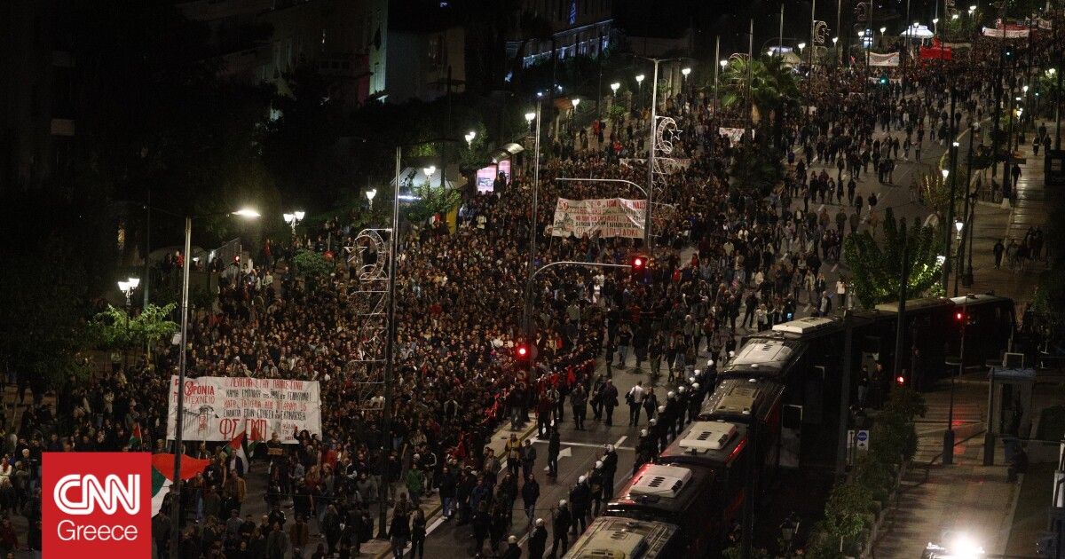 Επέτειος Πολυτεχνείου: Ολοκληρώθηκε η μεγαλειώδης πορεία - Αποχωρούν ...