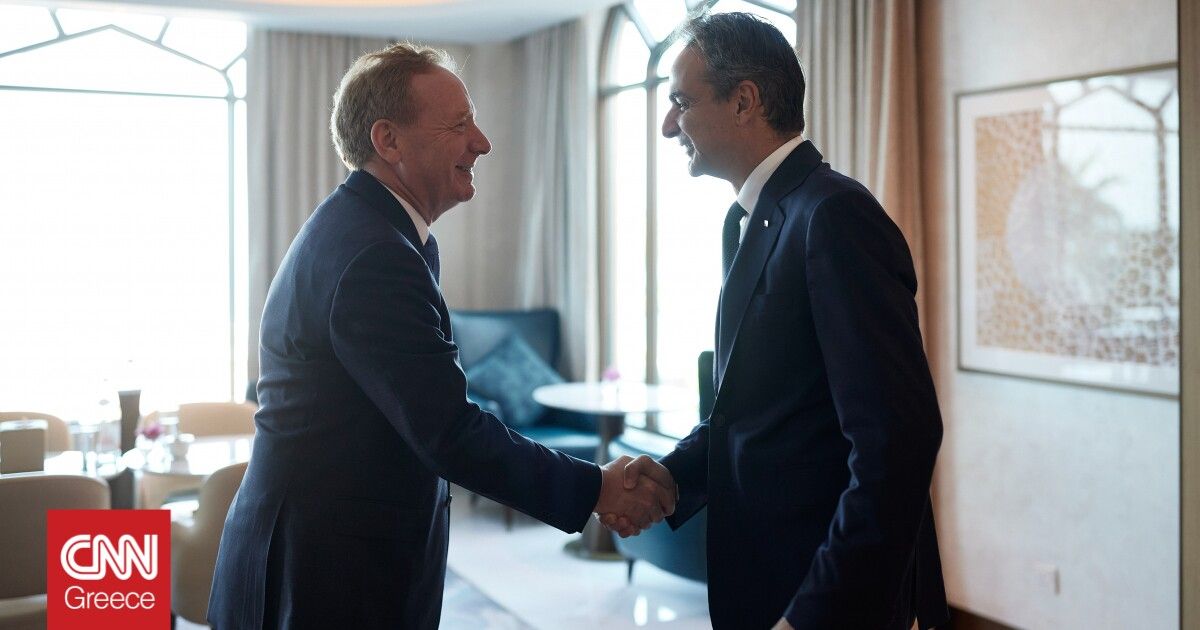 Ντουμπάι: Συνάντηση Μητσοτάκη με τον πρόεδρο της Microsoft - Στο τραπέζι το Data Center στην ...