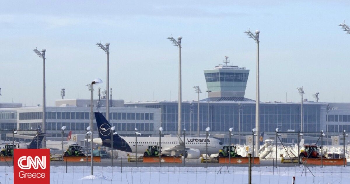 Μόναχο: Σφοδρή χιονόπτωση «παραλύει» αεροπορικές και σιδηροδρομικές ...