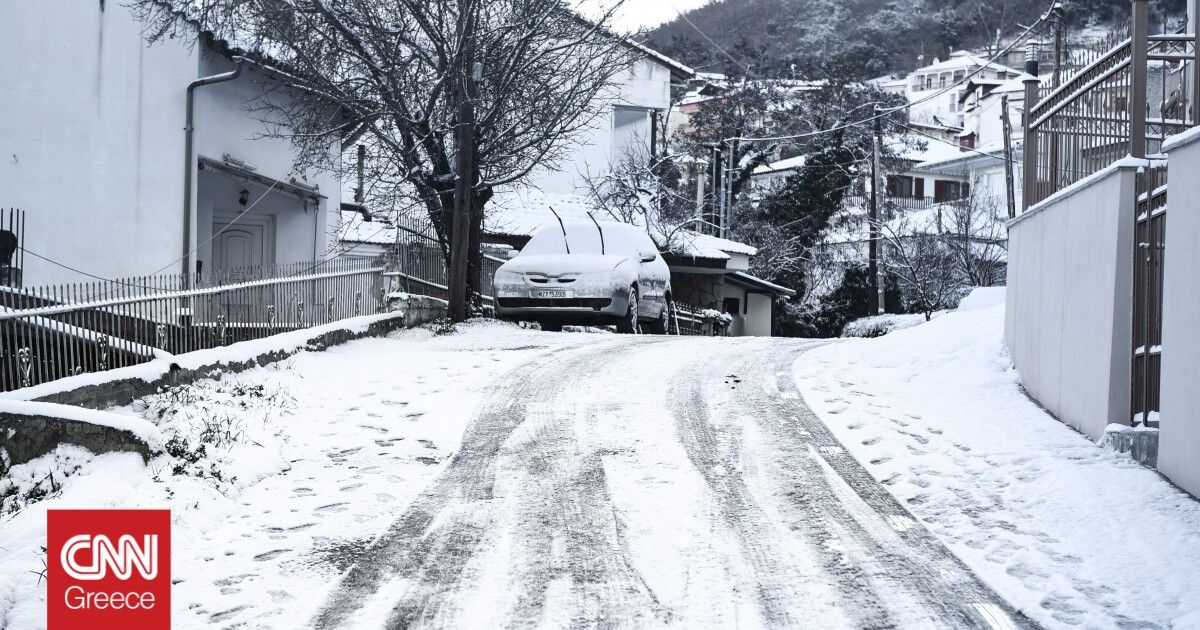 Κακοκαιρία: Καλυμμένη με χιόνια η Δυτική Μακεδονία - Δορυφορική εικόνα ...
