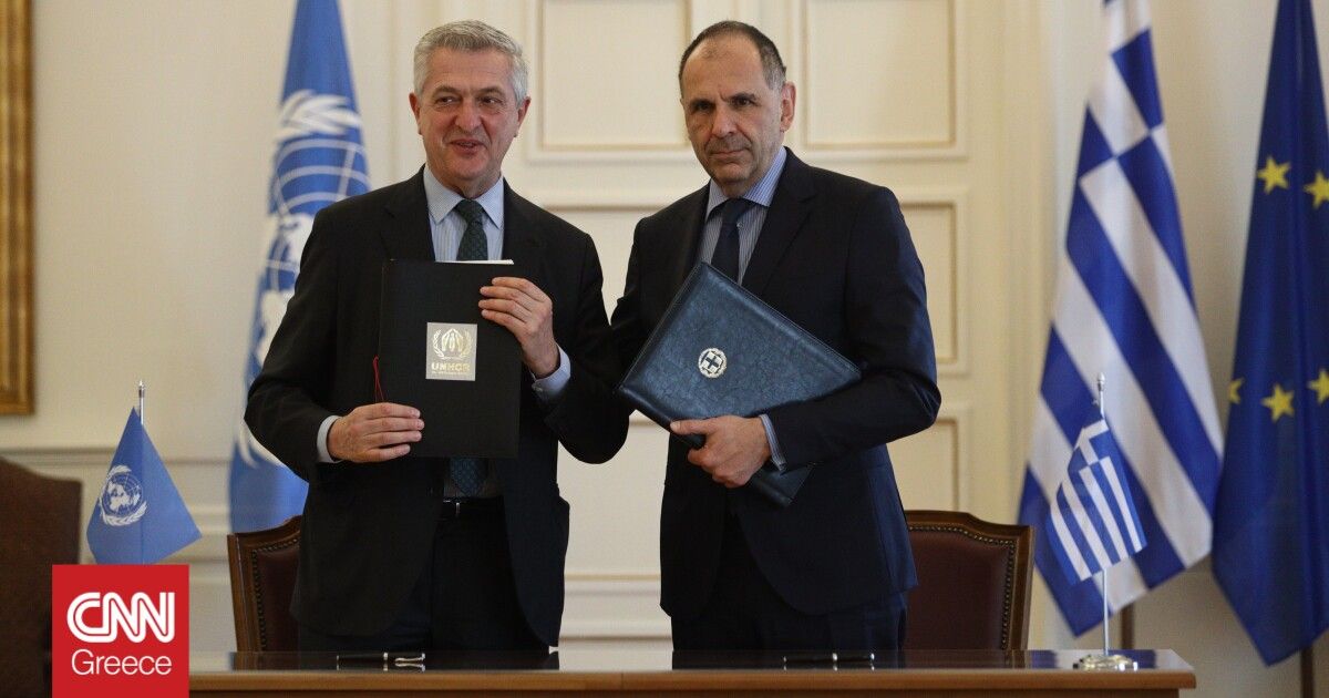 Συνάντηση Γεραπετρίτη με τον Ύπατο Αρμοστή του ΟΗΕ για τους πρόσφυγες ...