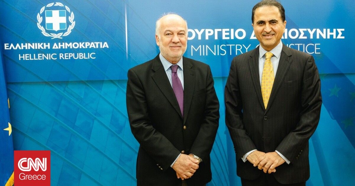 Συνάντηση του υπ. Δικαιοσύνης Γ. Φλωρίδη με τον Πρέσβη του Κατάρ στην ...