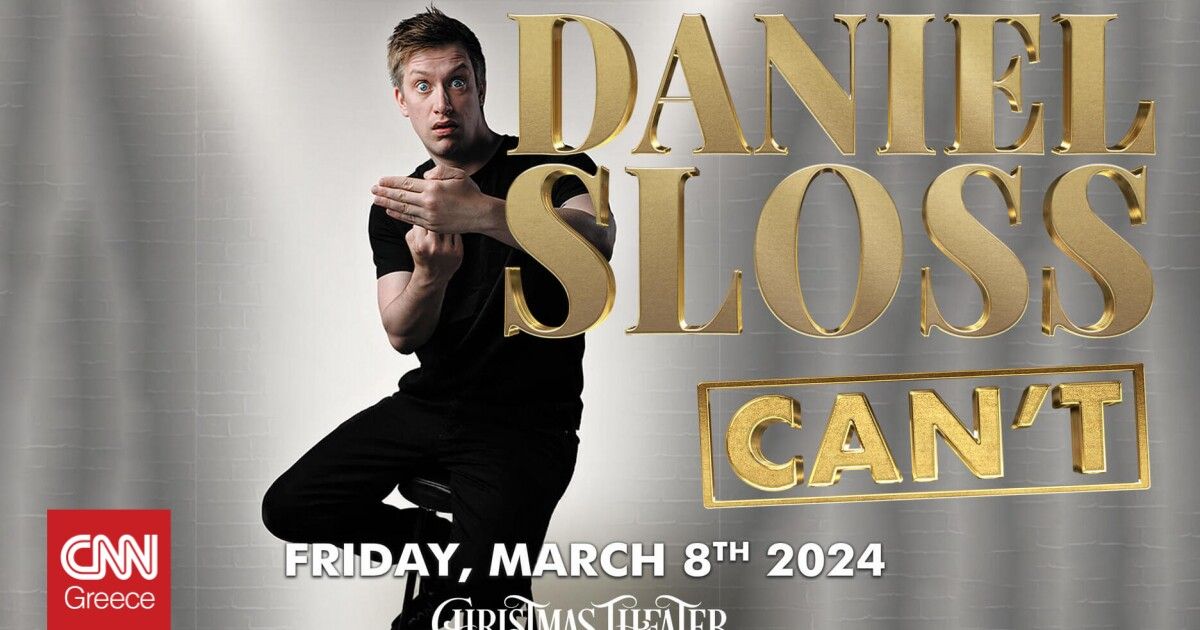 Ο Daniel Sloss ζωντανά στο Christmas Theater στις 8 Μαρτίου 2024 με τη ...