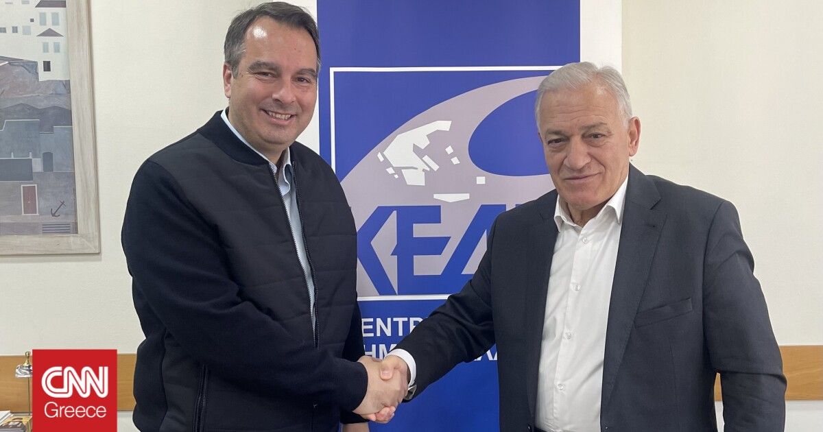 Συνάντηση Θανάση Παπαθανάση με τον Πρόεδρο της ΚΕΔΕ Λάζαρο Κυρίζογλου ...