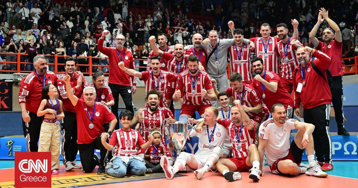 Κυπελλούχος Ελλάδας ο Ολυμπιακός στο βόλεϊ με επική ανατροπή κόντρα στο ...