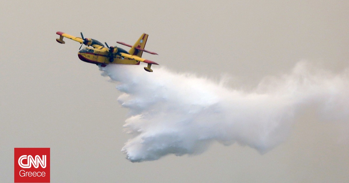 Δύο ελληνικά Canadair στη «μάχη» με τις φλόγες στην Πάφο - CNN.gr