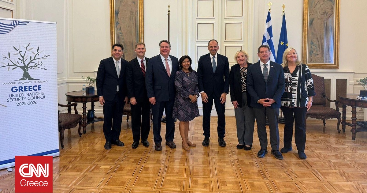 Με αντιπροσωπεία του αμερικανικού Κογκρέσου συναντήθηκε ο Γεραπετρίτης ...