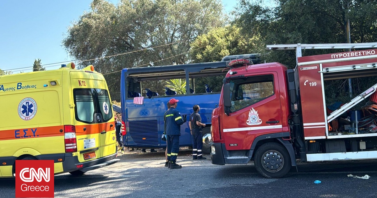 Κέρκυρα: Σύγκρουση τουριστικού λεωφορείου με φορτηγό - Ένας σοβαρά ...